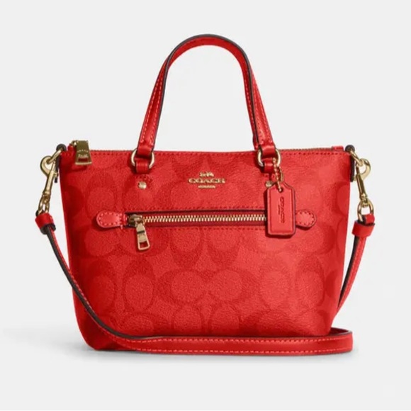 Coach | Bags | Coach Mini Gallery Crossbody In Signature Canvas Satchel ...